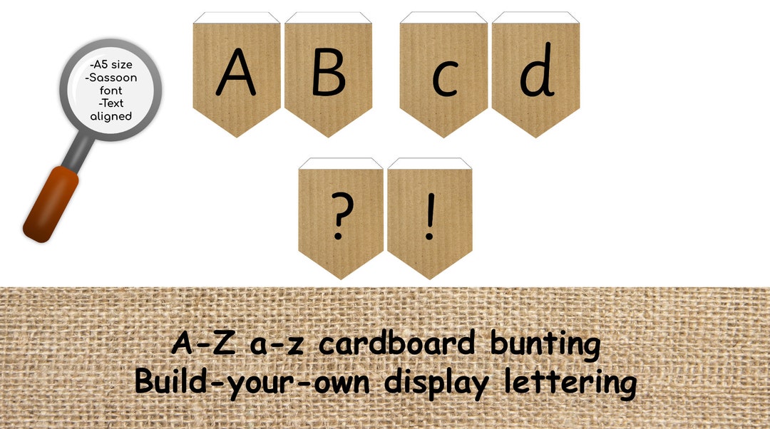 Lettering / Build Your Own Display Lettering / Classroom Bunting ...
