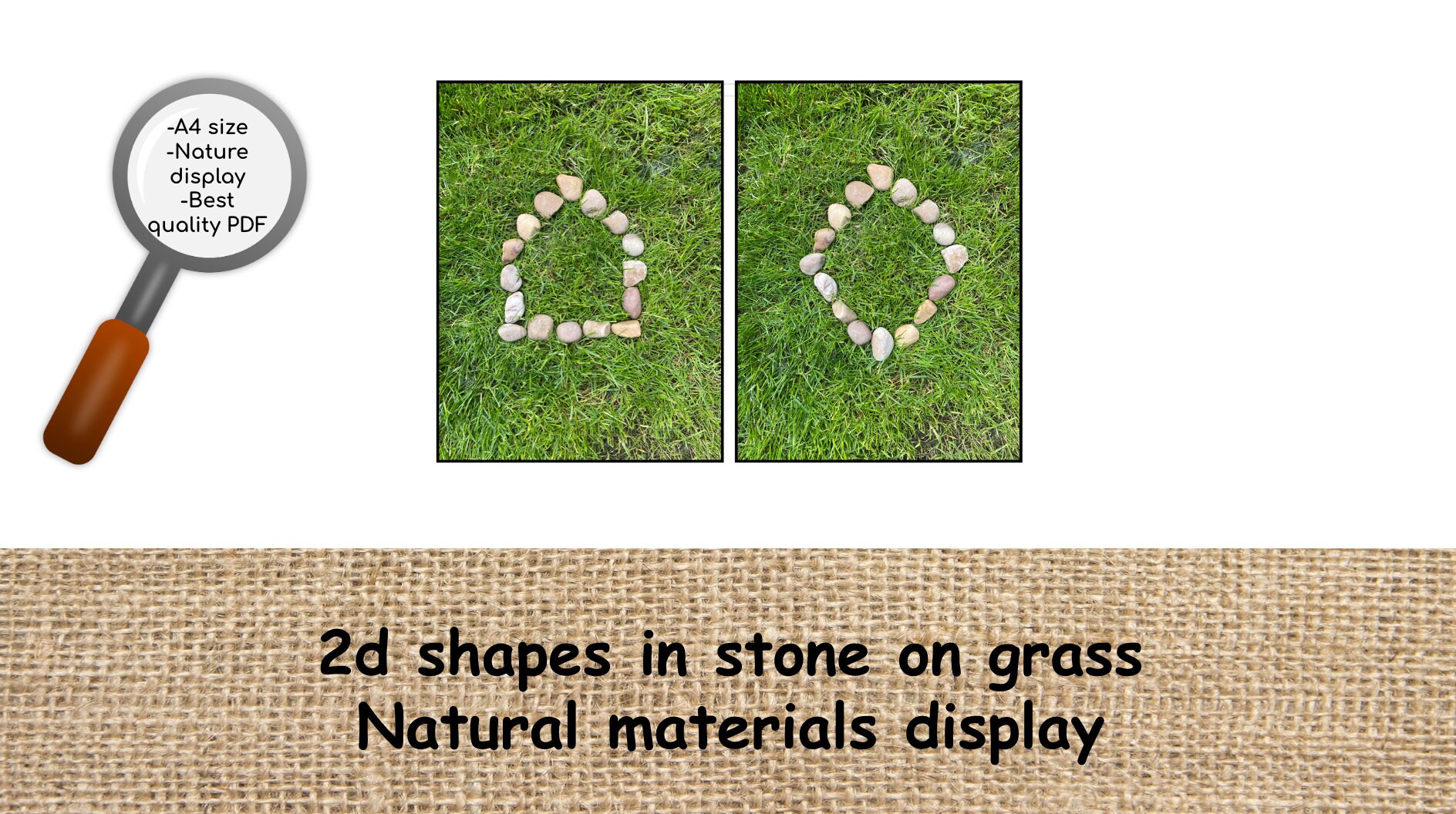 Shapes / 2D Shapes / Stone 2D Shapes / Classroom Maths Display - Etsy UK