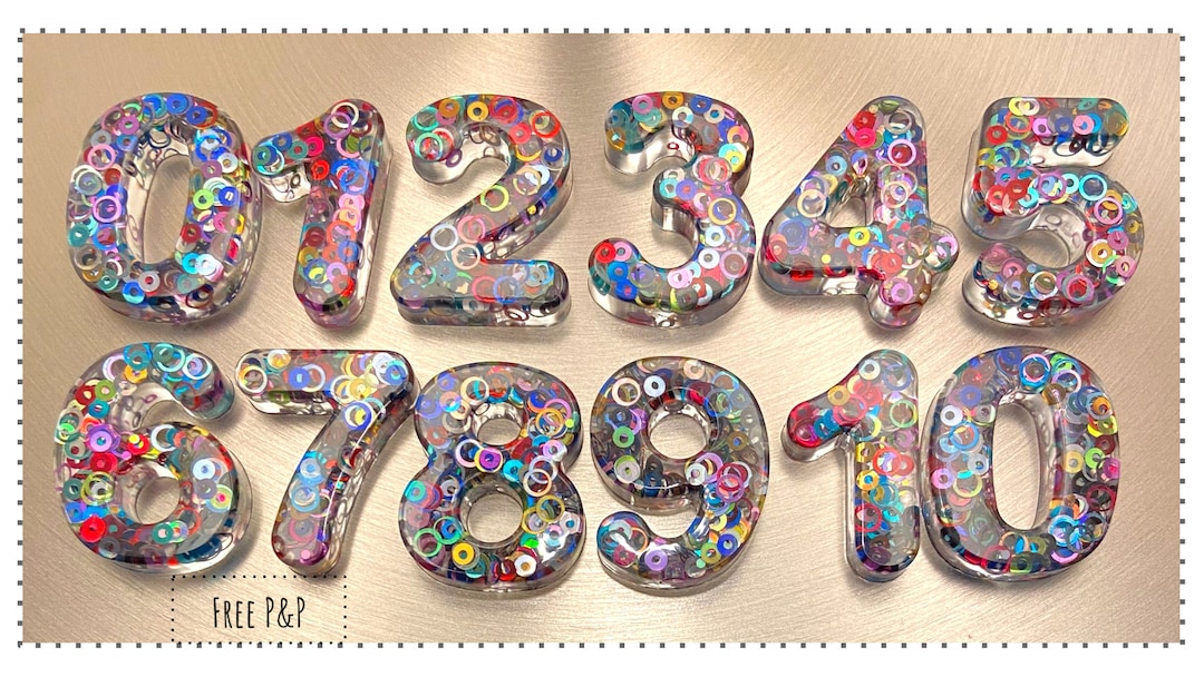 3cm 0-10 Resin Numbers / EYFS Maths Resource / Sensory Numbers - Etsy