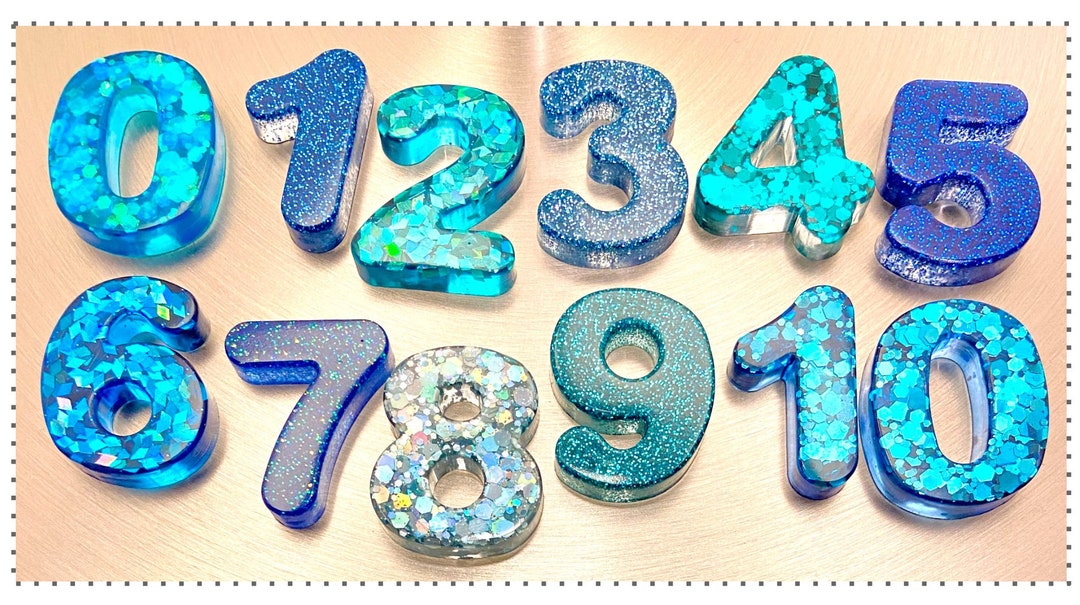 3cm 0-10 Resin Numbers / EYFS Maths Resource / Sensory Numbers - Etsy