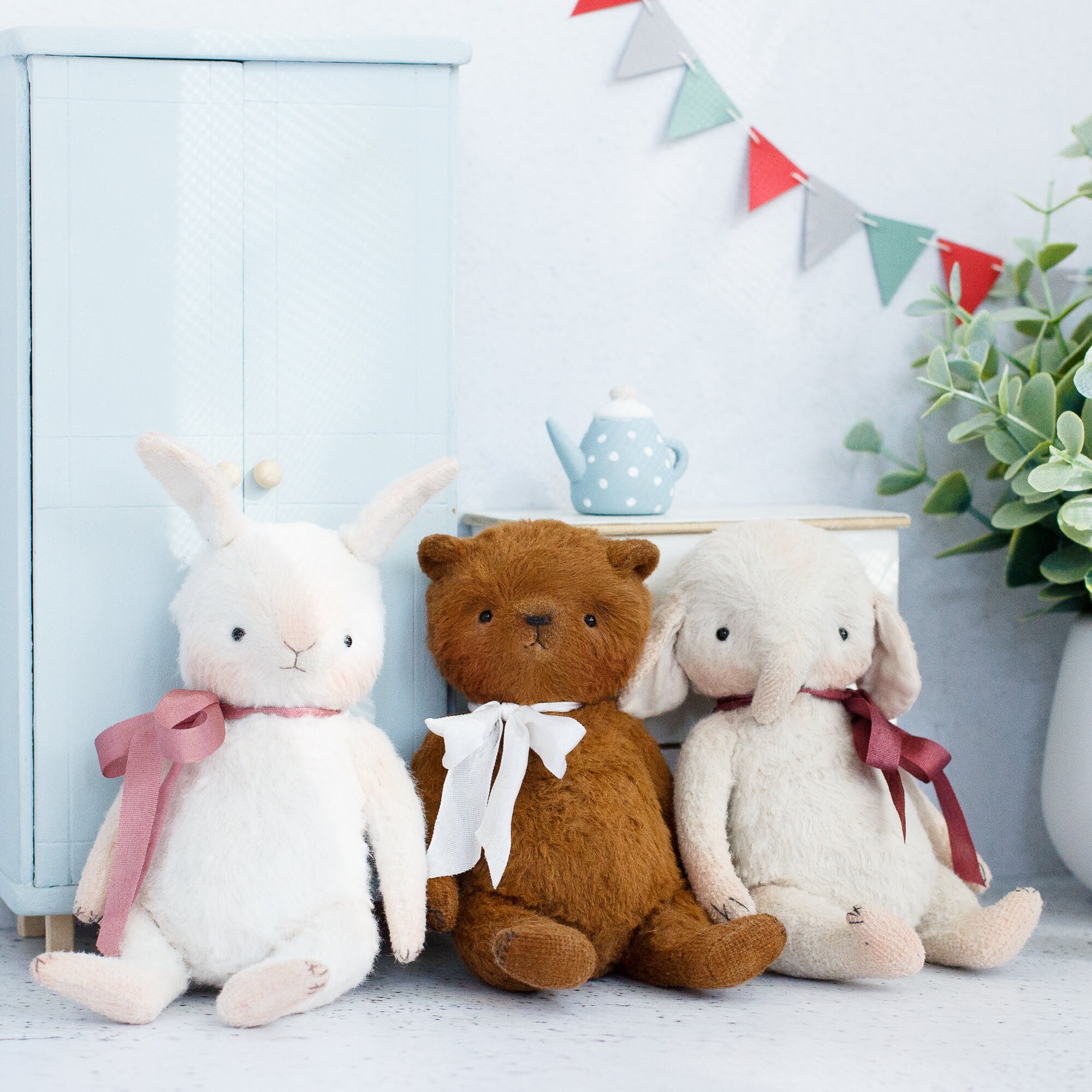 Miniature Teddy Bear Pattern, Teddy Bear Sewing Pattern, Artist Bear ...