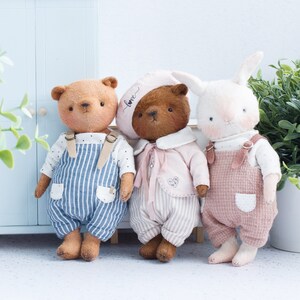 Overalls Sewing Pattern for Teddy Bear, Doll Clothes Pattern, Toy Dress ...