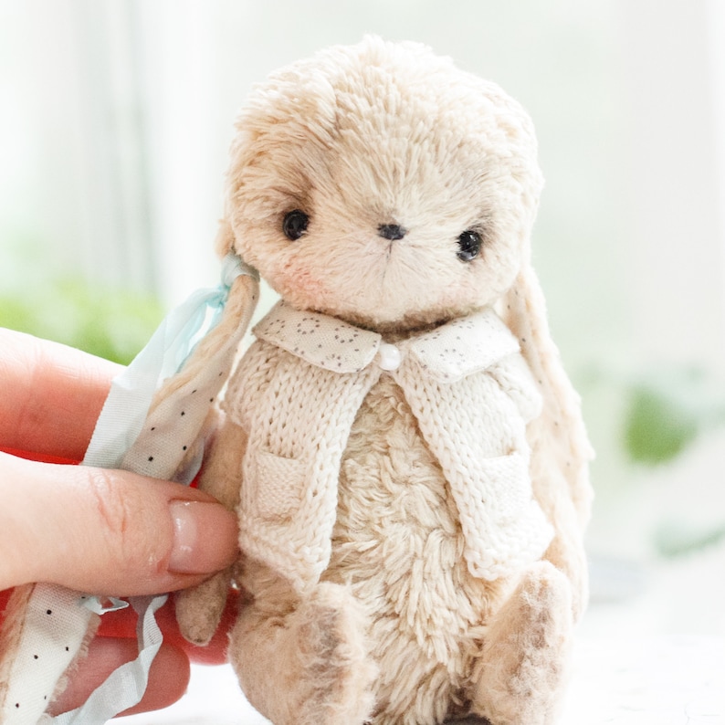Artist Teddy Bunny Sewing Pattern, Ooak Miniature Teddy Bear Pattern ...