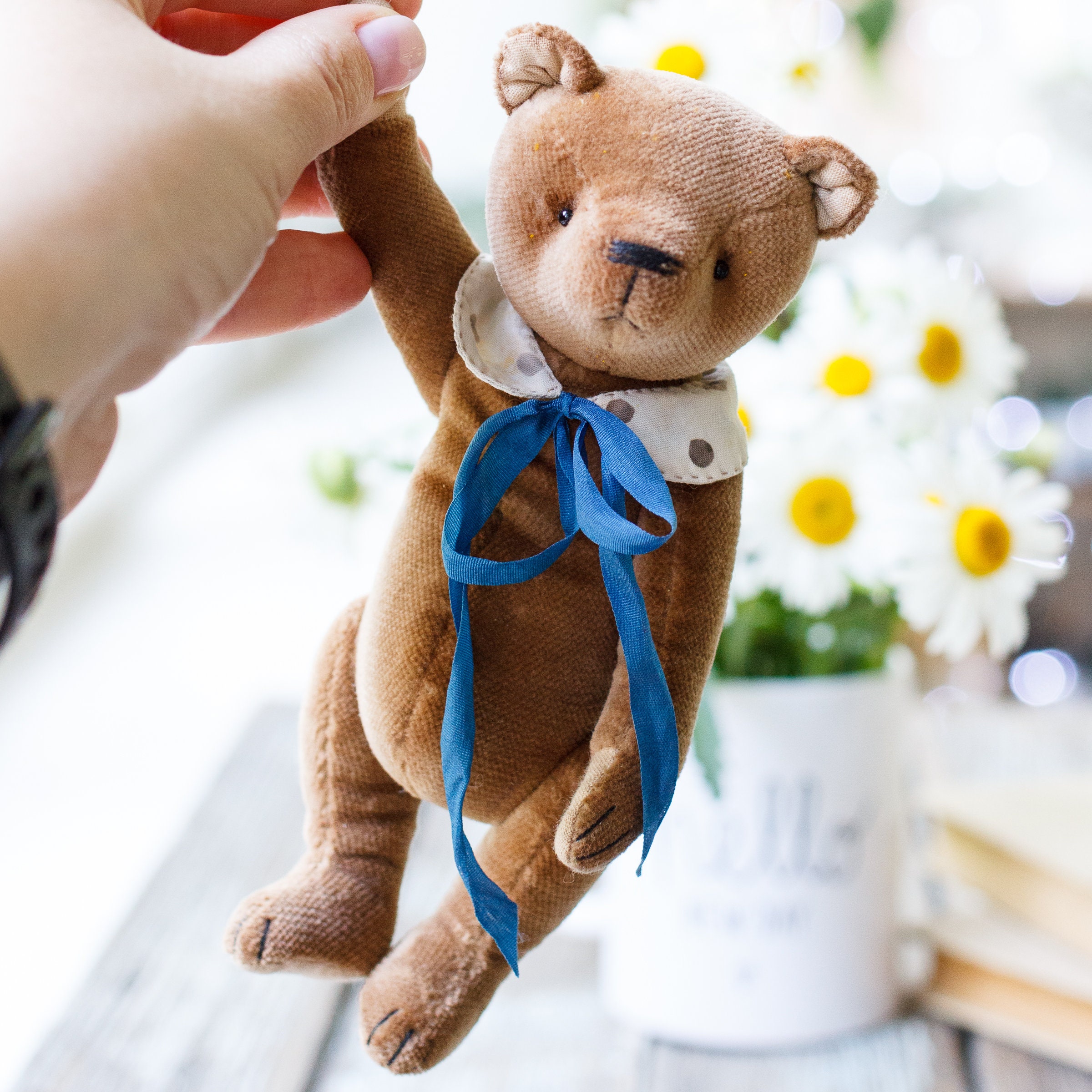 Velvet Teddy Bear Pattern ,17 Cm, Bear Sewing Pattern , Stuffed Bear ...