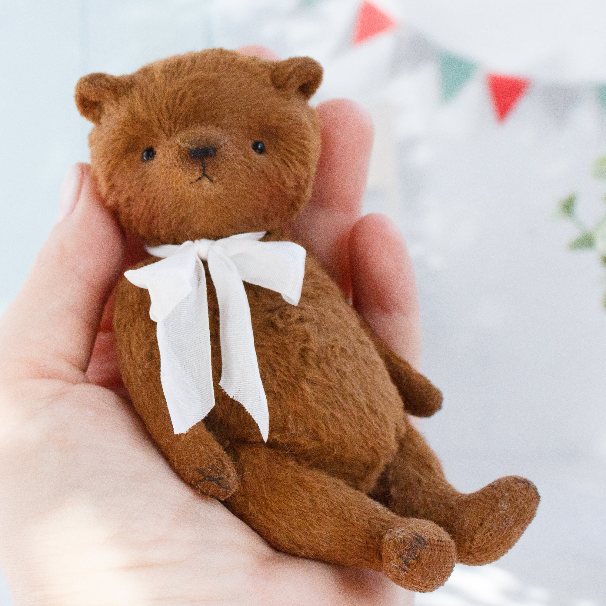 Miniature Teddy Bear Pattern, Teddy Bear Sewing Pattern, Artist Bear ...