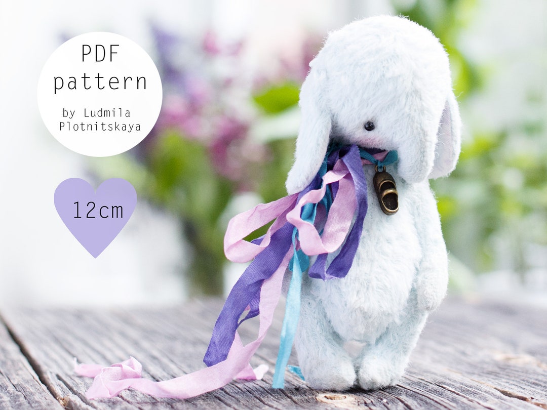 Elephant Sewing Pattern, Stuffed Elephant Pattern, Artist Bear Pattern ...