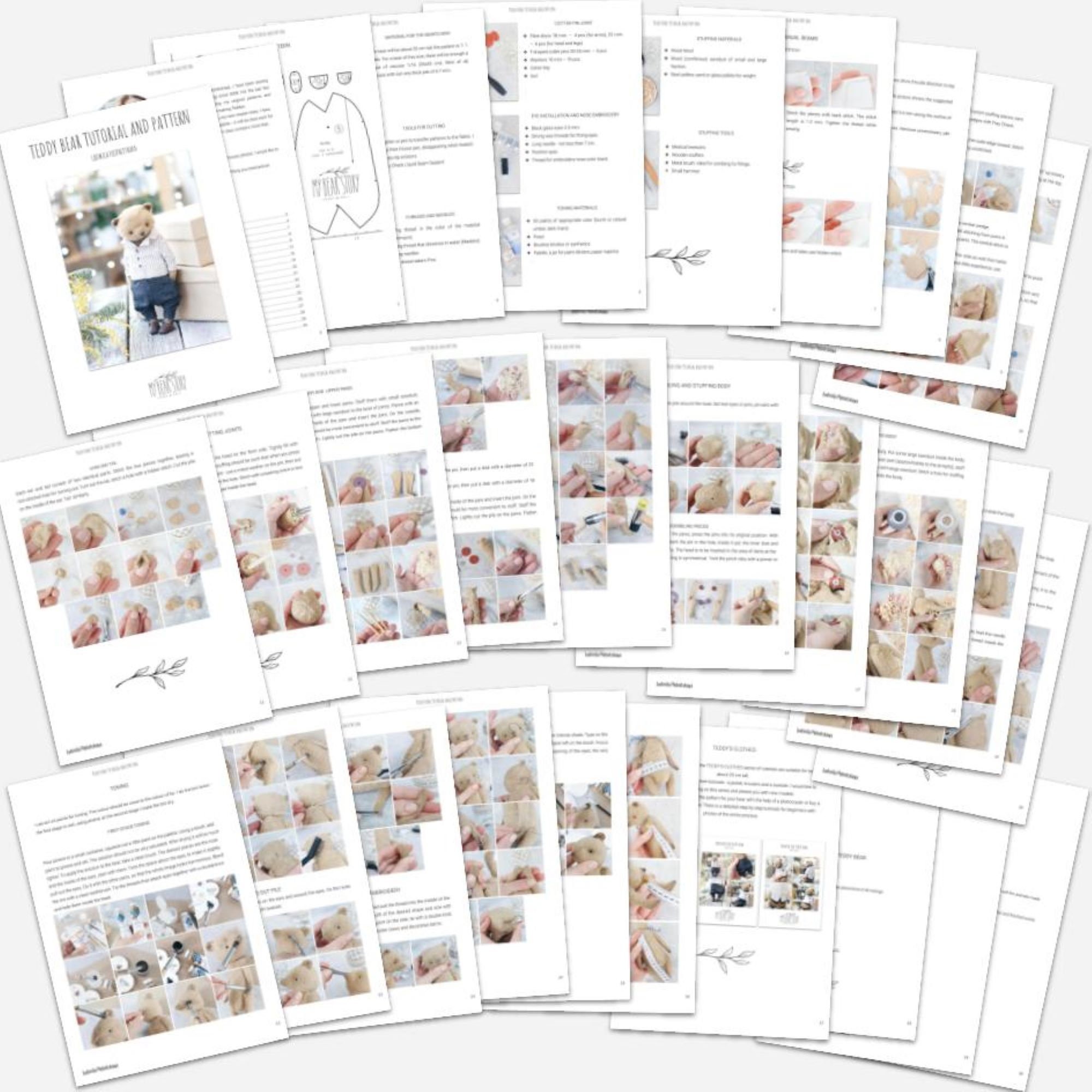 Teddy Bear Tutorial, Teddy Bear Sewing Pattern, Teddy Bear Pattern ...