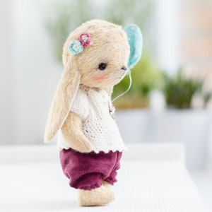 Artist Teddy Bunny Sewing Pattern, Teddy Bunny, Ooak Miniature Teddy ...