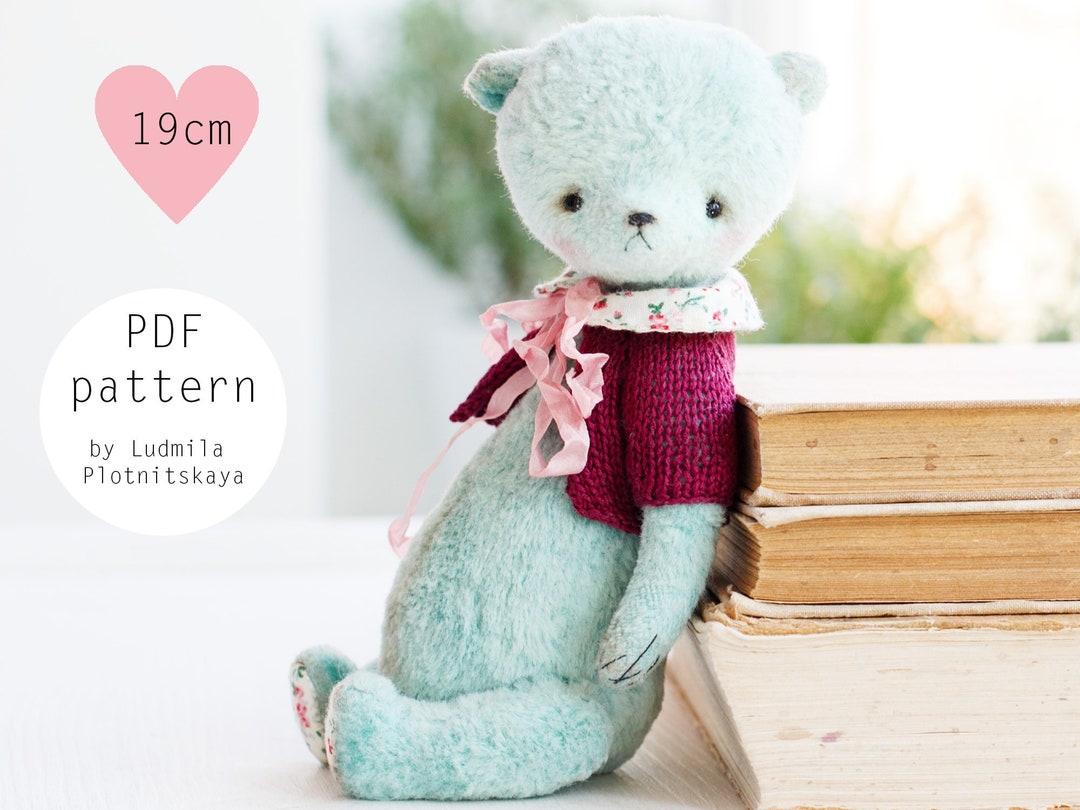 Teddy Bear Pattern, Teddy Bear Sewing Pattern Pdf, Joint Bear Pattern ...