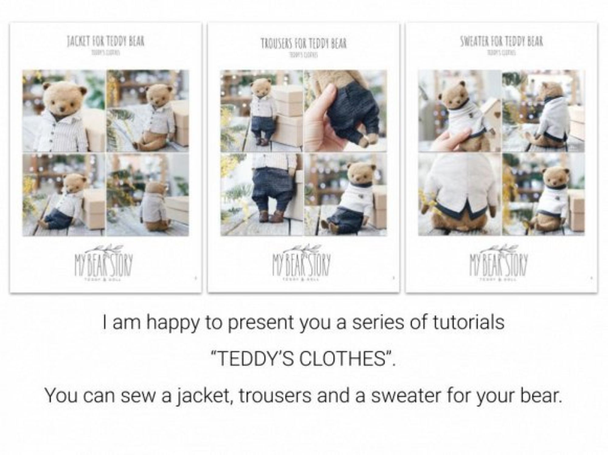 Teddy Bear Tutorial, Teddy Bear Sewing Pattern, Teddy Bear Pattern ...