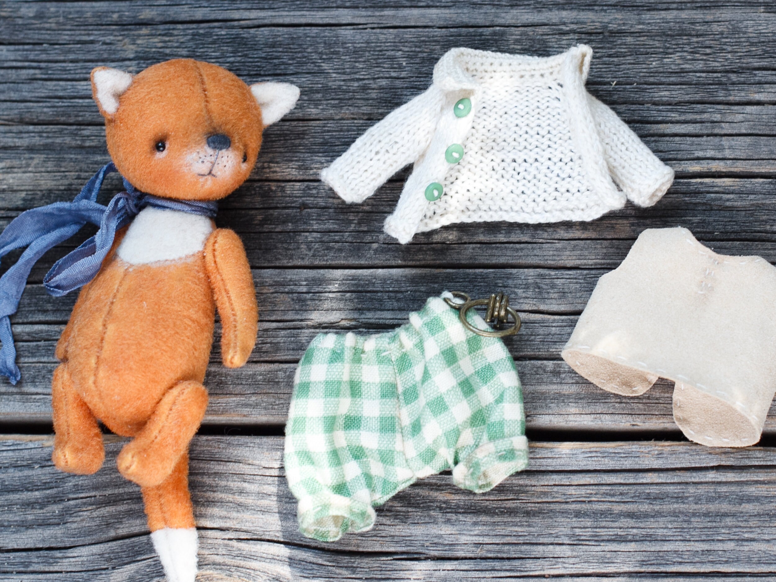 Miniature Teddy Fox Pattern , Fox Animal Pattern, Soft Toy Pattern 3.5 ...