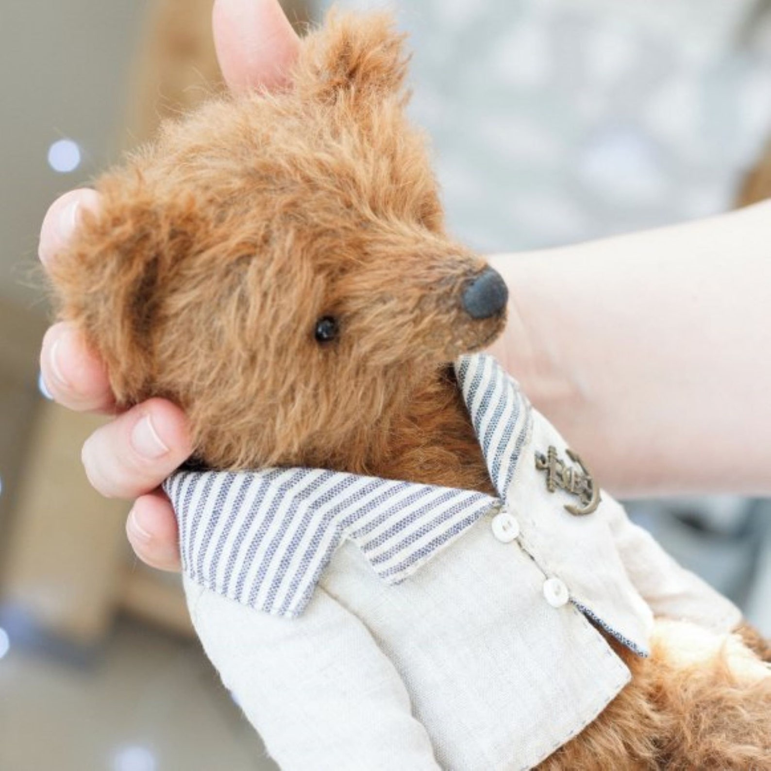 Artist Teddy Bear Pattern, Sewing Bear Pattern, Mohair Teddy , Stuffed Bear Pattern , Jacket ...