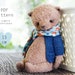 Artist Teddy Bear Pattern, Teddy Pattern, Teddy Bear, Soft Toy Pattern ...