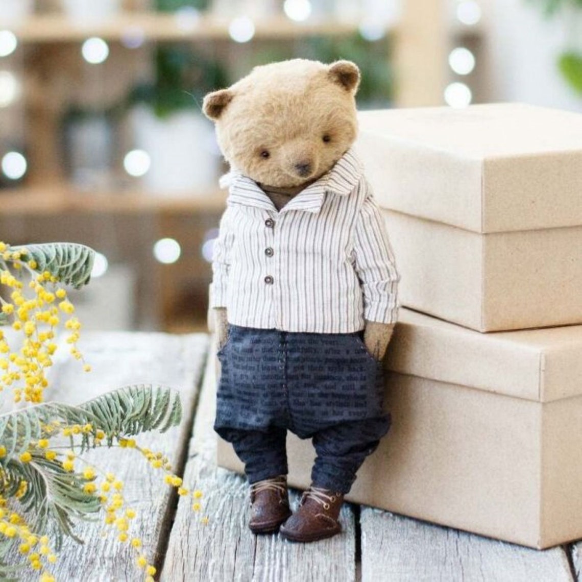Teddy Bear Clothes Sewing Pattern, Pants for Teddy Bear, Doll Clothes ...