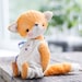 Fox Sewing Pattern With Clothes Jointed Teddy Pattern - Etsy