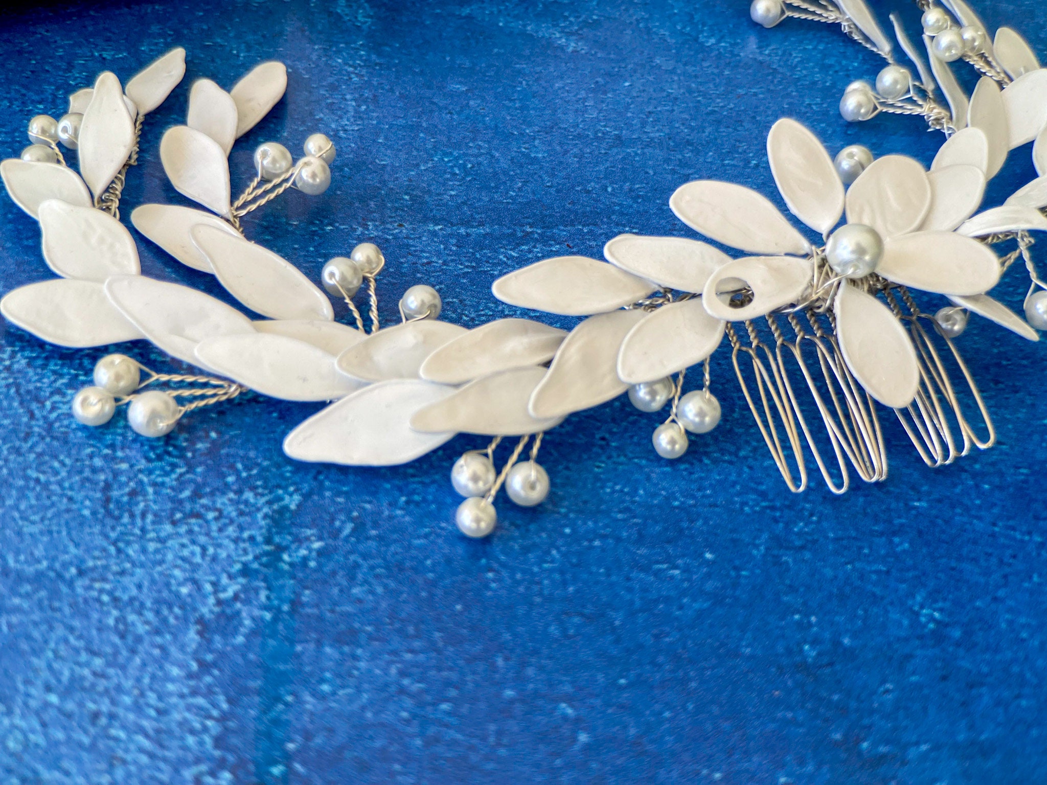 Handmade Greek Orthodox Bridal Crown With Pearls Embrace the - Etsy