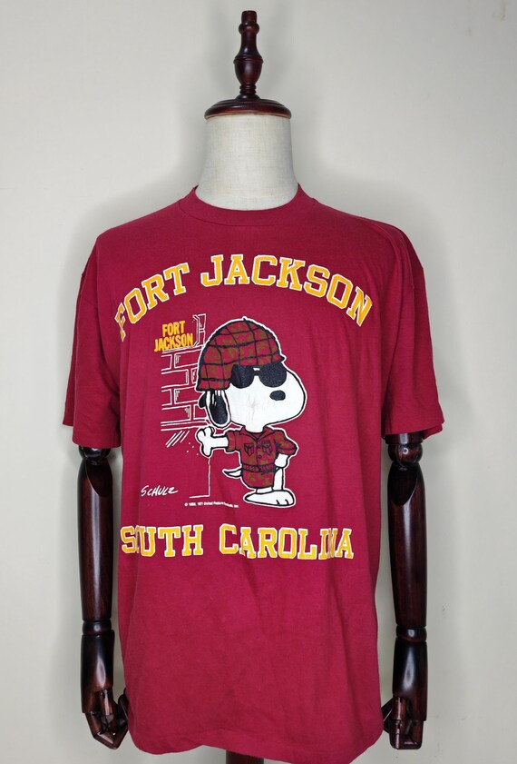 Rare 80s Snoopy Fort Jackson South Carolina Army Sing… - Gem