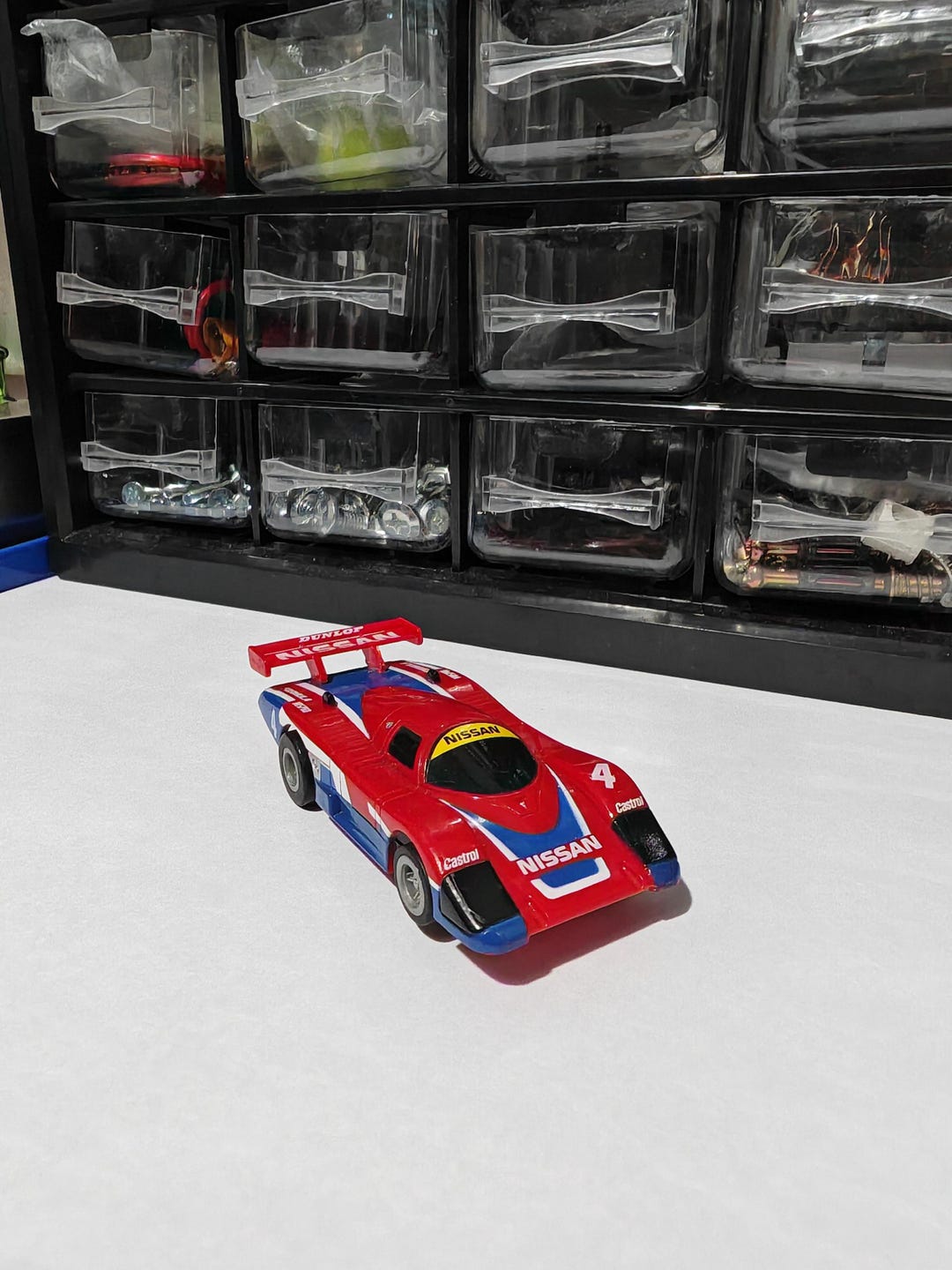 Rare Tomy Afx Nissan March 86G R/W/B 4 Slot Car - Etsy