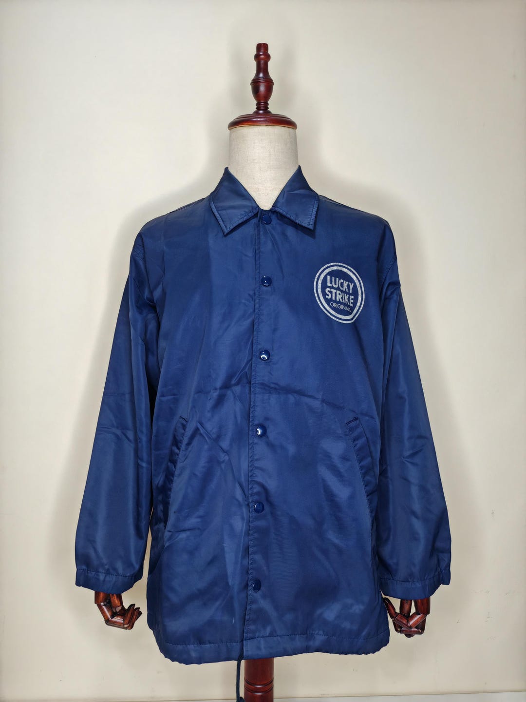 80s Lucky Strike Original Cigarettes Nylon Windbreaker Jacket Large - Etsy