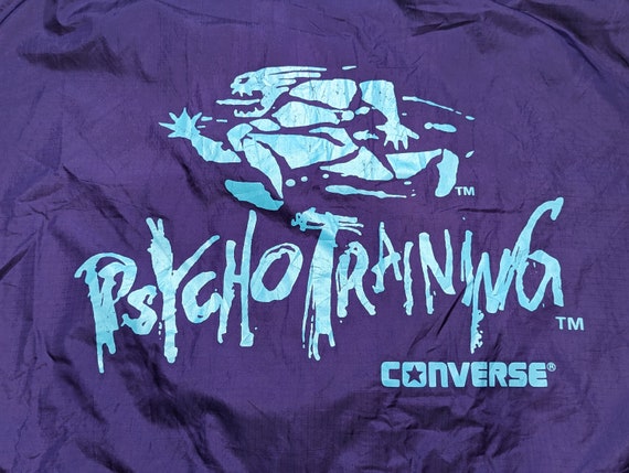 Rare Vintage 90s Converse Psycho Training Jacket sz 2… - Gem