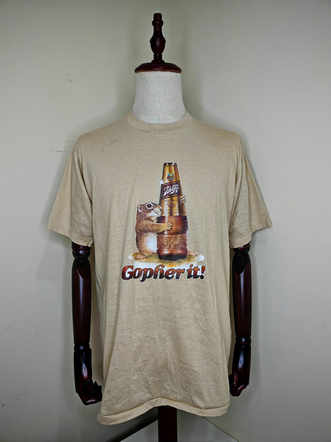 Rare 70s 80s XL Schlitz Beer Gopher It Single Stitch T Shirt - Etsy