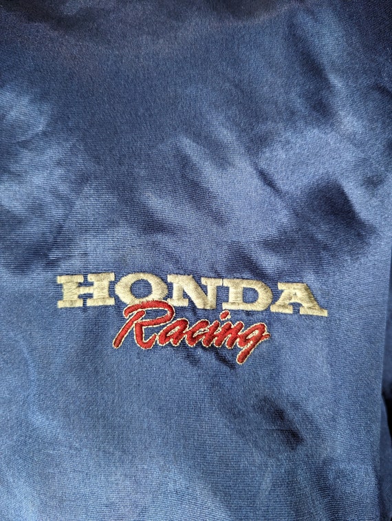 Rare 80s Honda Racing Motorsport Varsity Jacket Big L… - Gem