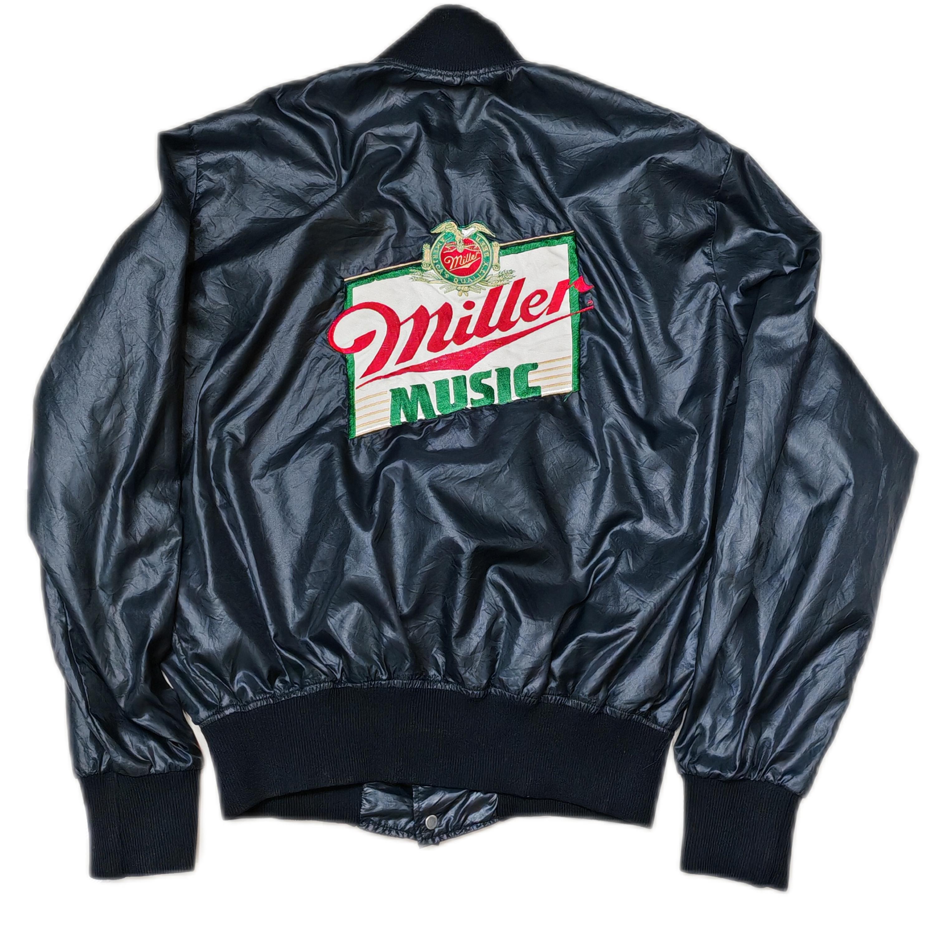 Rare 80s Miller High Life Beer Music Festival Concert Jacket Halloway ...