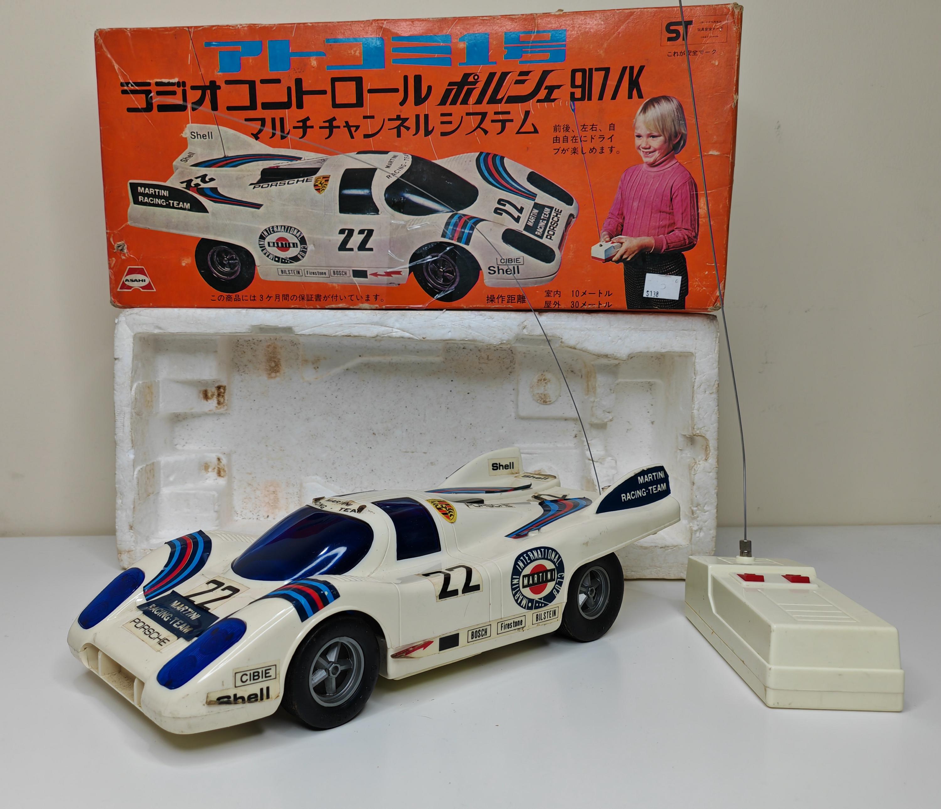 Vintage 1978porsche 917/K Asahi Radio Controlled Car Martini Racing RC ...