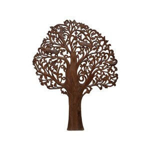 Tree Hand Carved Wooden Tree Wooden Wall Art Wooden Tree for Home Tree ...