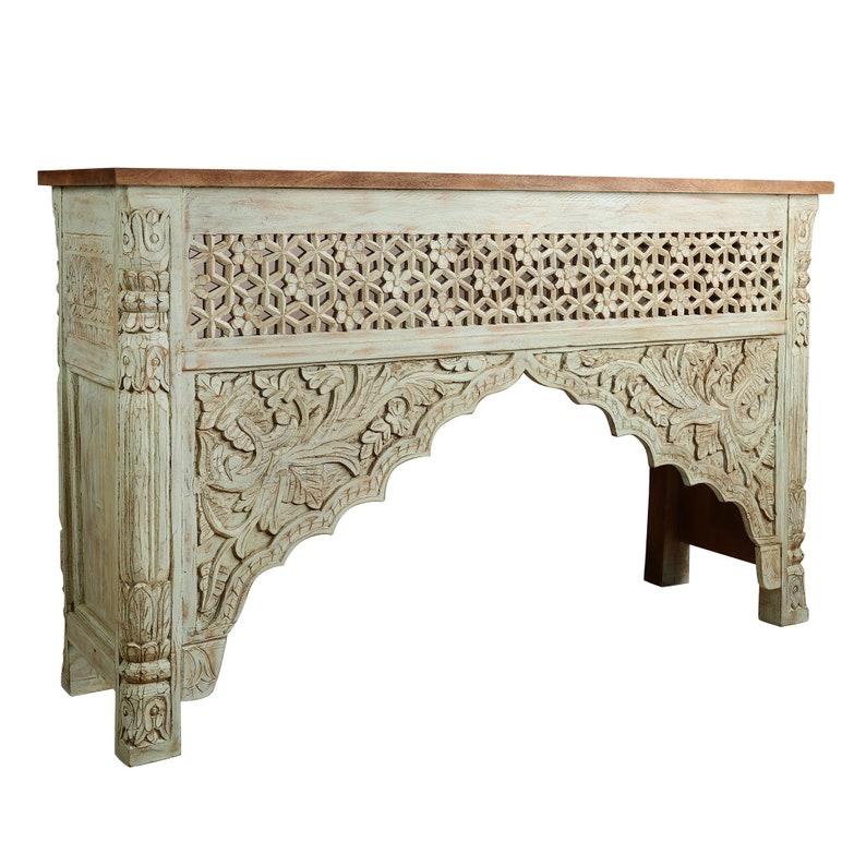 Console With Indian Hand Carving Vintage Wooden Console Antique Wooden ...