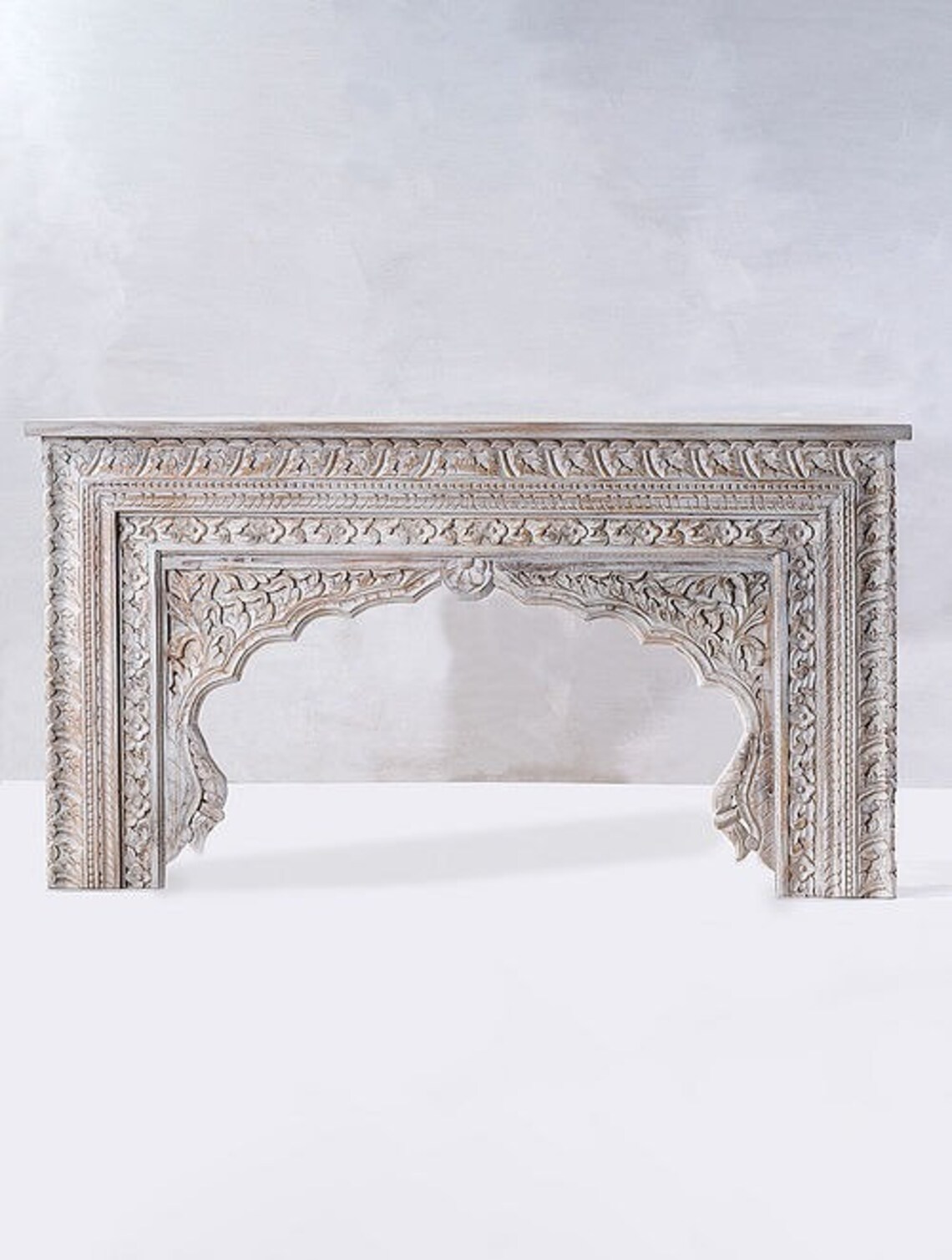 Console With Indian Hand Carving Vintage Wooden Console Antique Wooden ...