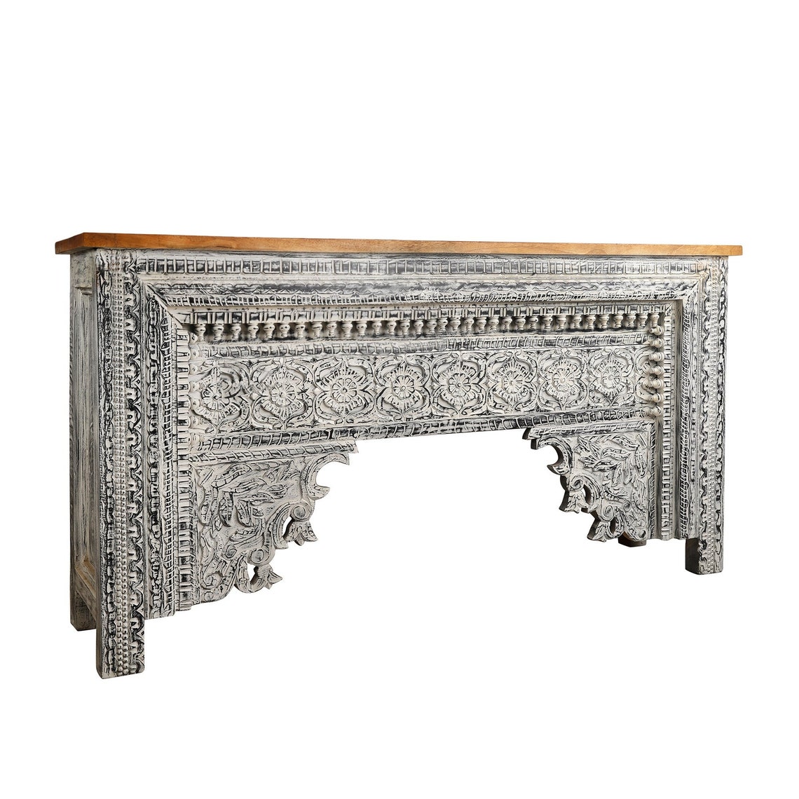 Console With Indian Hand Carving Vintage Wooden Console Antique Wooden ...