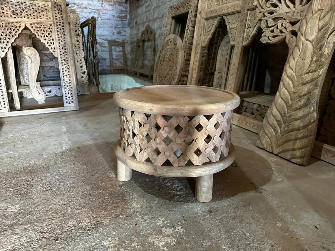 Coffee Table Hand Carved Wooden Table Antique Coffee Table - Etsy