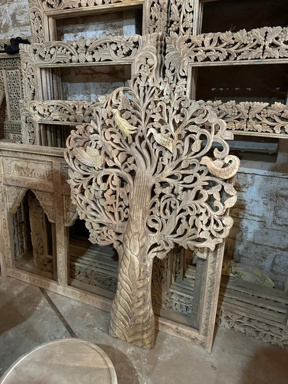 Tree Hand Carved Wooden Tree Wooden Wall Art Wooden Tree for Home Tree ...