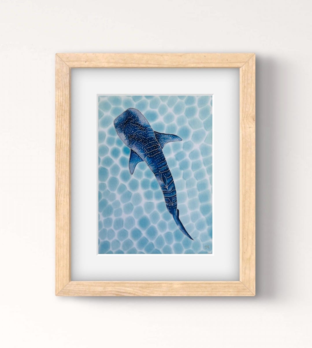 A4 Whale Shark Art Print, Swimming With Whale Sharks, Ningaloo Reef, Exmouth Whale Sharks, Ocean ...