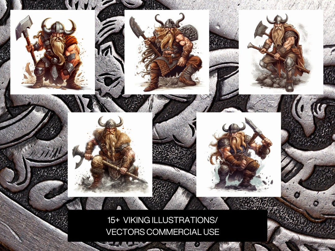 15 Viking Illustration / Vikings SVG AI Art Vikings Vectors / PNG for ...