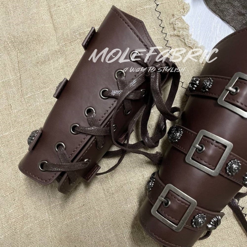 Rivets Viking Premium Arm Guard, Cosplay Armor With Rope, 1 Pair ...