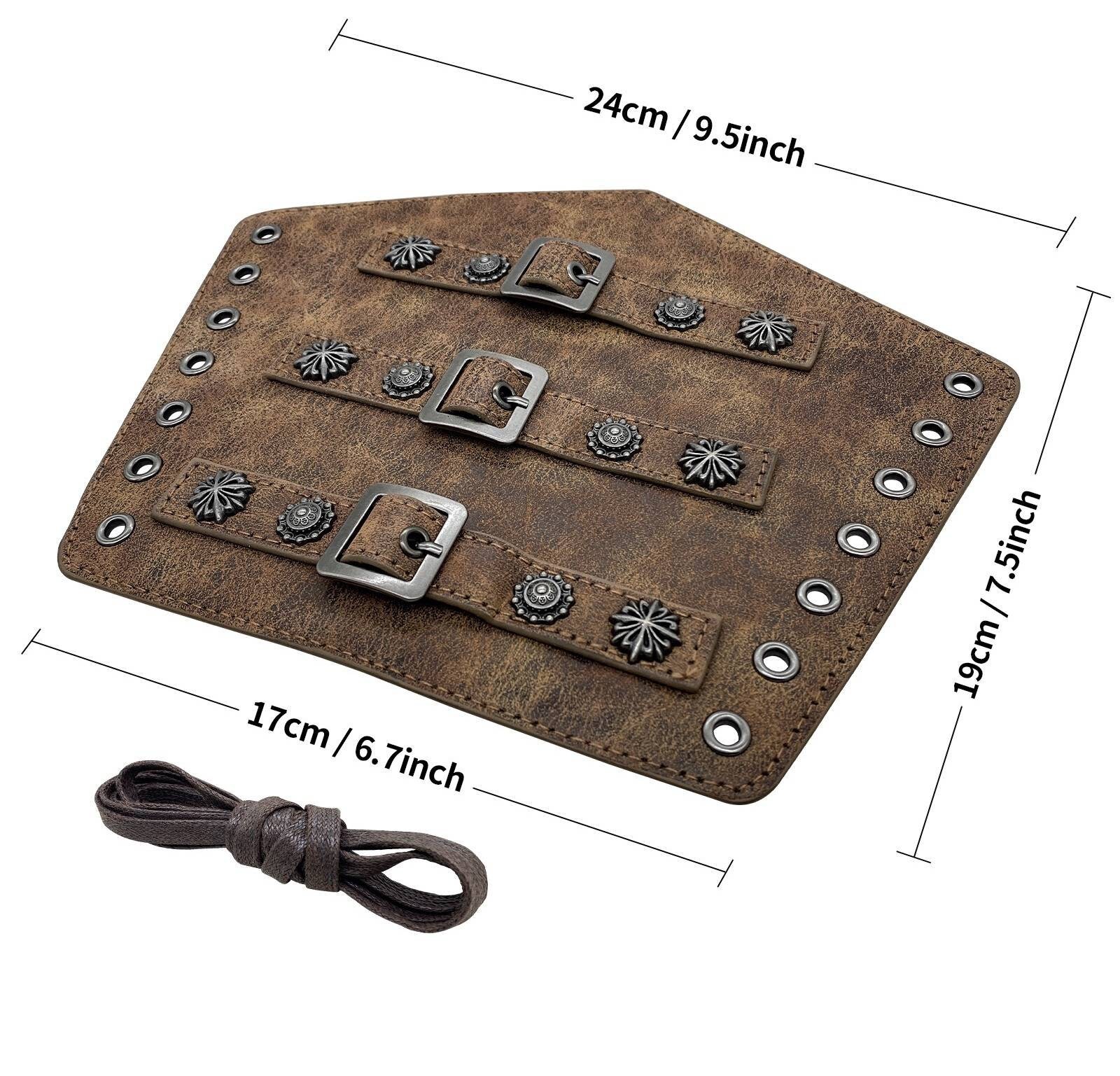 Rivets Viking Premium Arm Guard, Cosplay Armor With Rope, 1 Pair ...