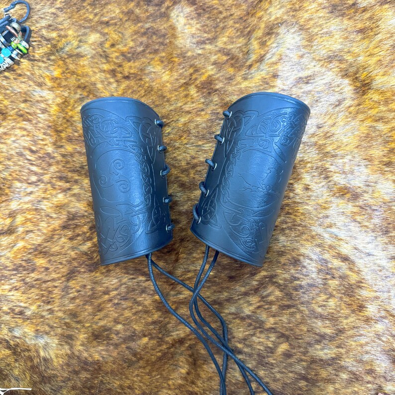 Medieval Vintage Leather Wrist Brace, Renfaire Accessory for Man ...