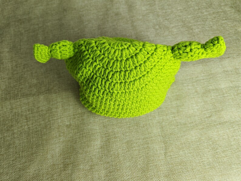 Shrek Crochet Bucket Hat, Green Wacky Custom Bucket Hat, Handmade Hat ...