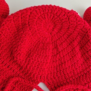 Red Crabs Crochet Bucket Hat, Red Crab Wacky Custom Bucket Hat ...
