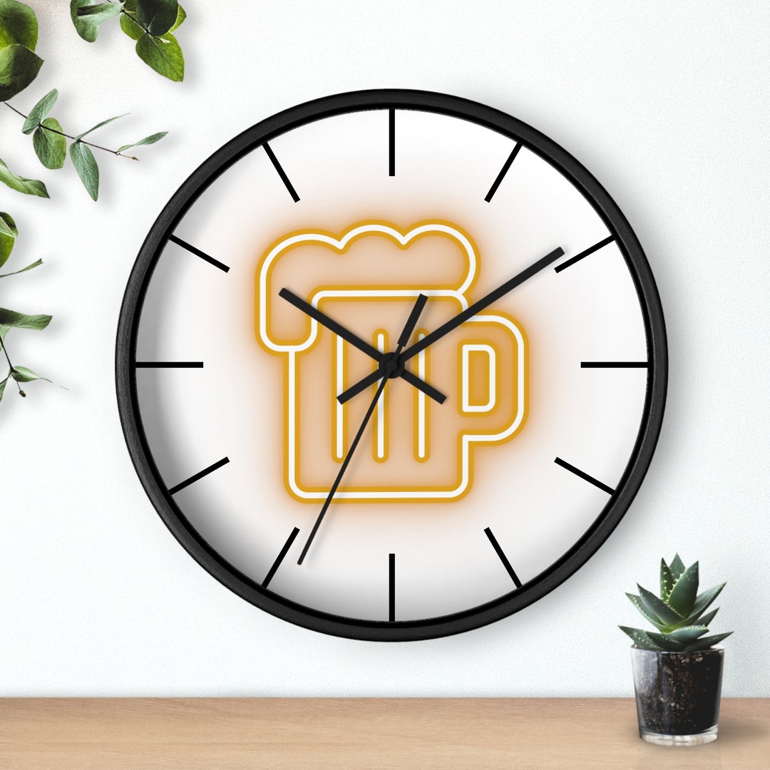 Beer O'clock Neon Look Wall Clock Perfect for Bars and Pubs - Etsy