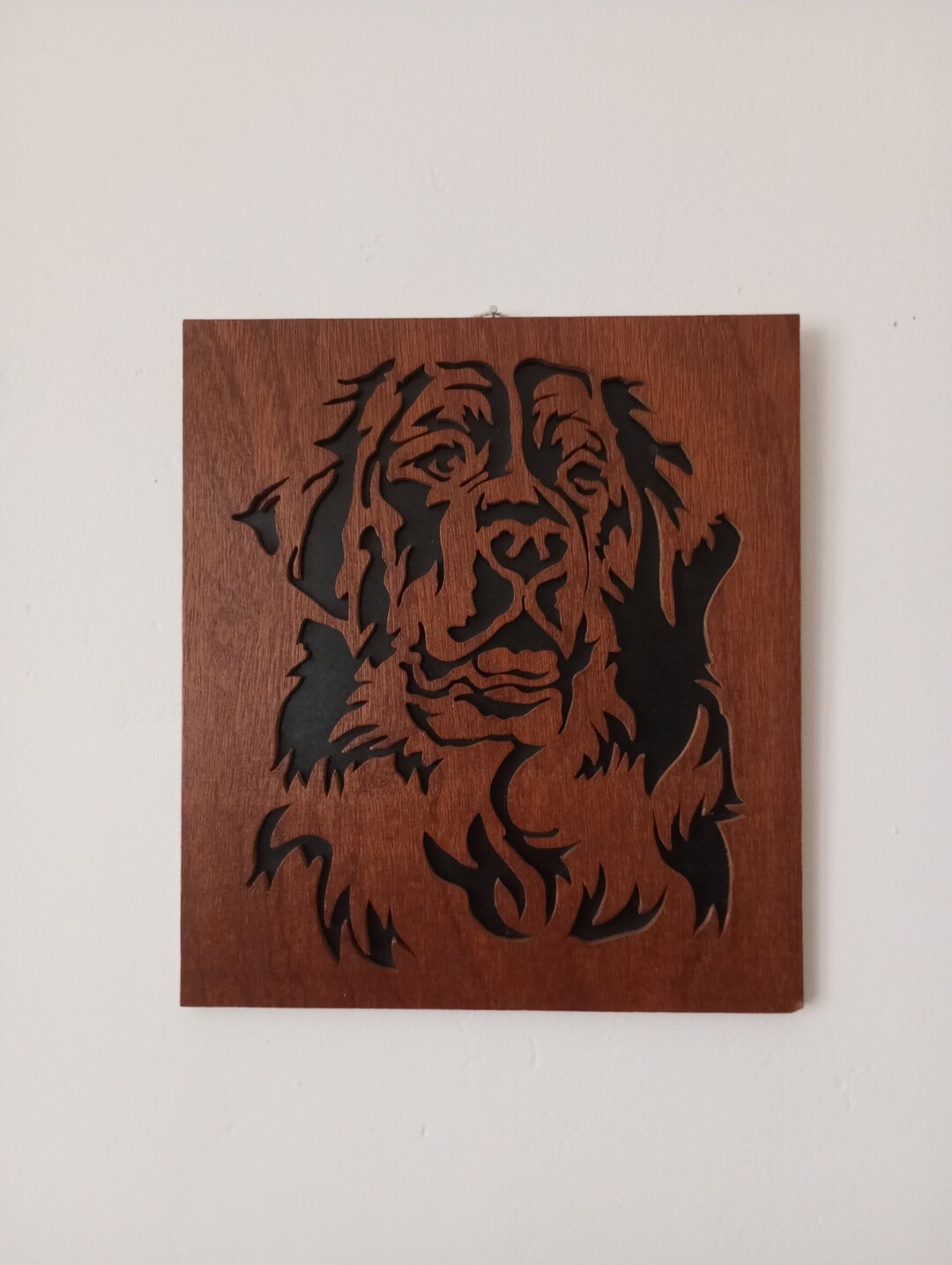 Portrait of Dog, Bernese Mountain Dog, in Wood - Etsy