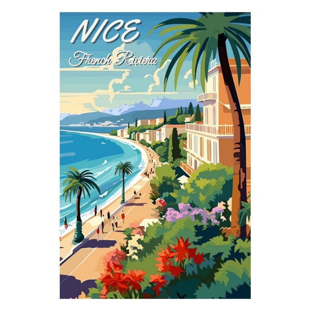 Nice Travel Poster - Etsy