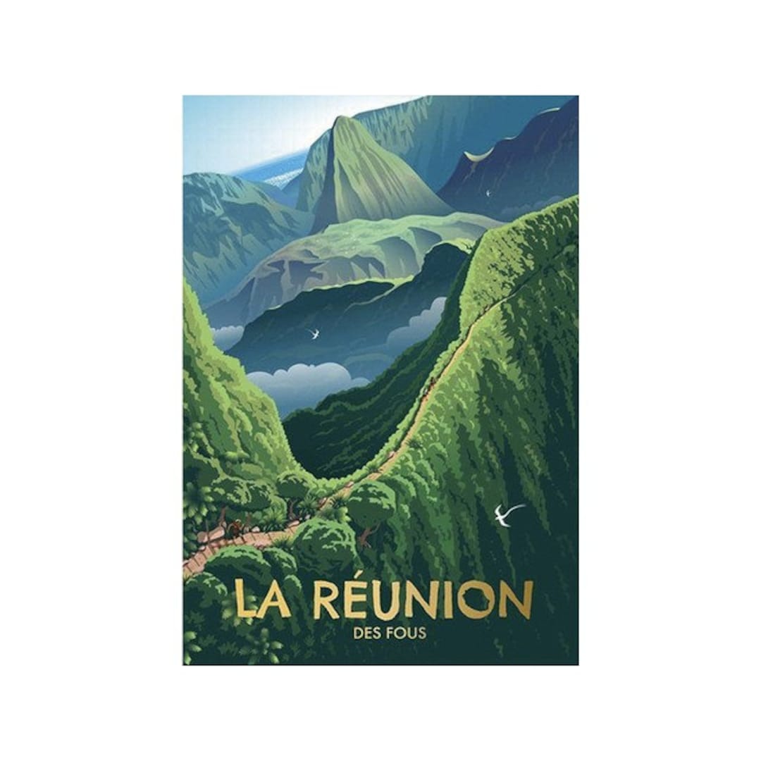 Reunion Poster on Wooden Frame - Etsy