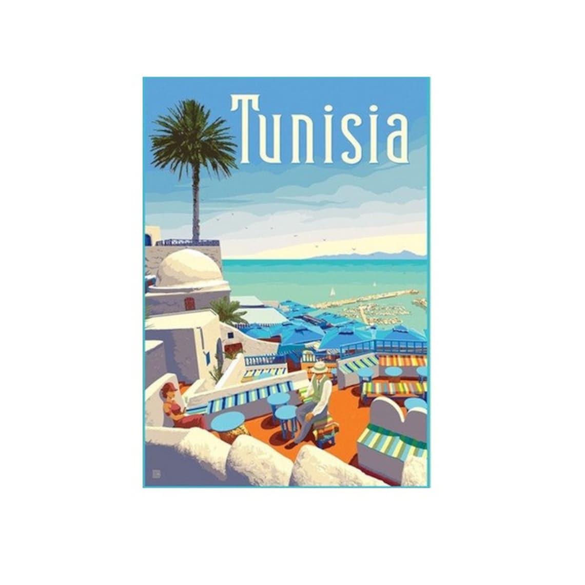 Tunisia Travel Poster - Etsy