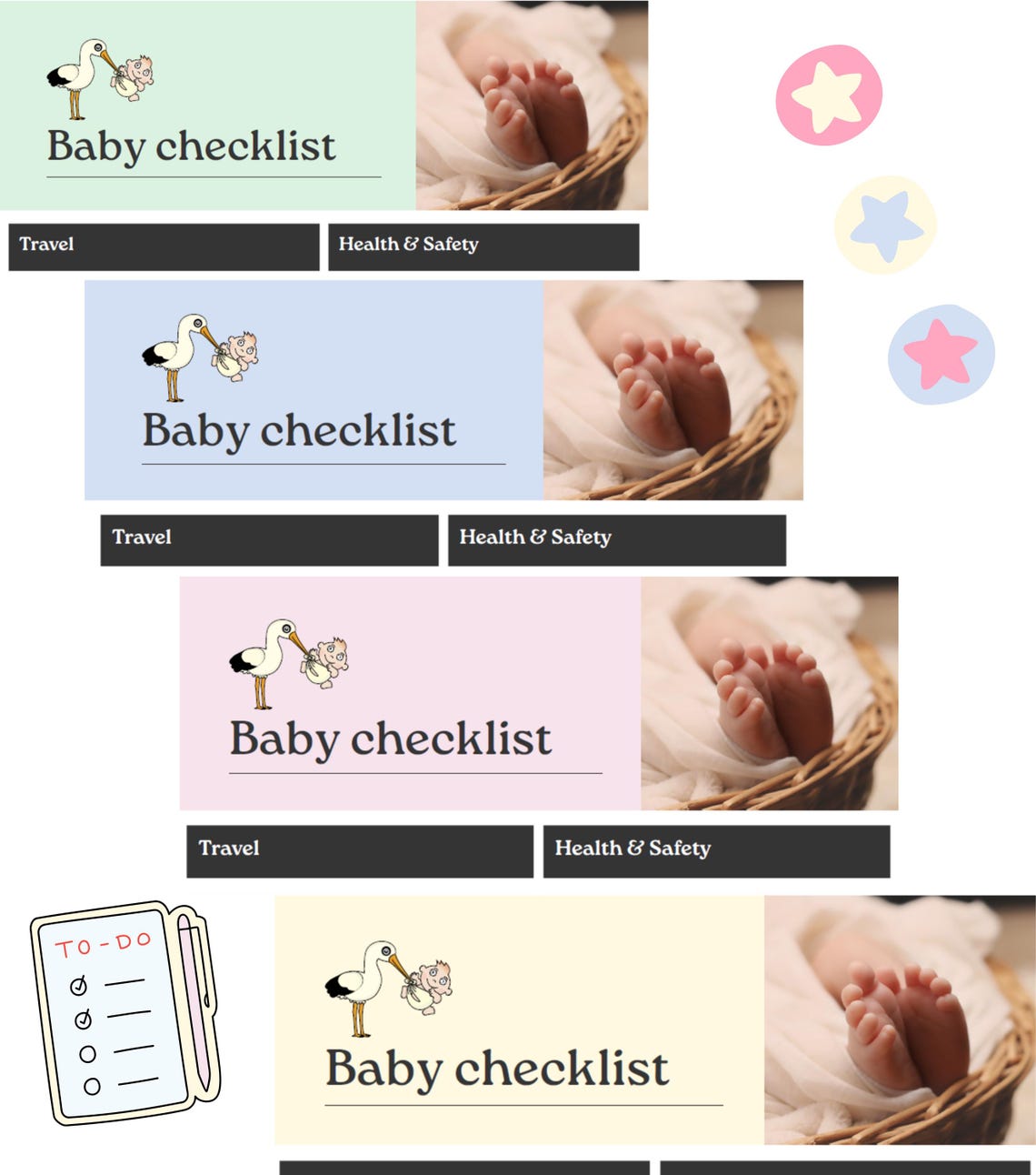 Printable Baby Checklist,newborn Essentials Checklist,pregancy to Do ...