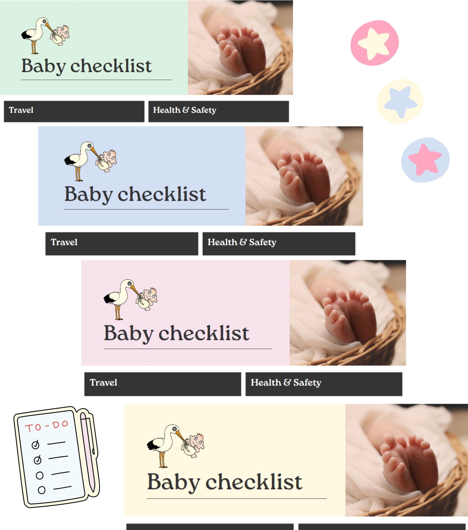 Printable Baby Checklist,newborn Essentials Checklist,pregancy to Do ...