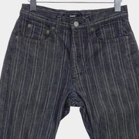 Blue Moon Blue Jeans Size 29 W29xl31 Stripes Hickory Skateboard Pants ...