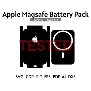 Apple Magsafe Battery Pack Skin Template Skin Layout | Svg | Cricut ...